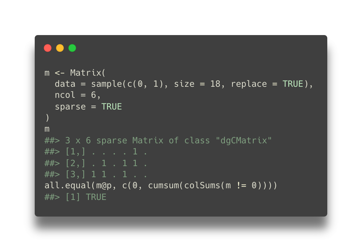 Working with a sparse matrix in R - Kamil Slowikowski